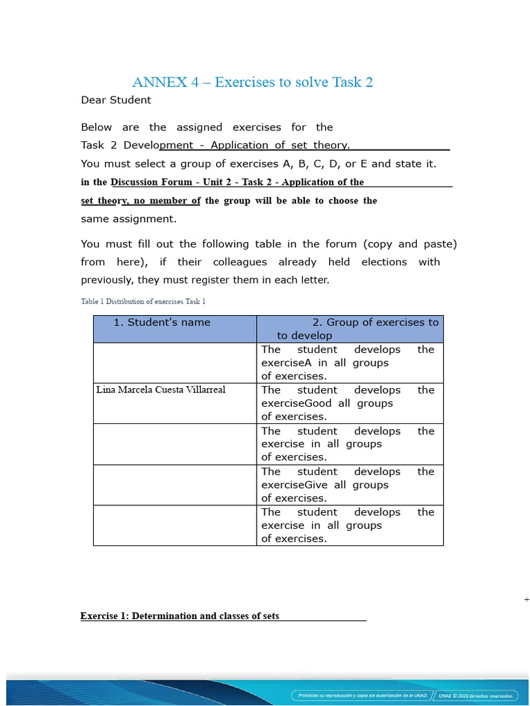 Set Theory Exercises for Task 2 | PDF | Conceptual Model | Infographics