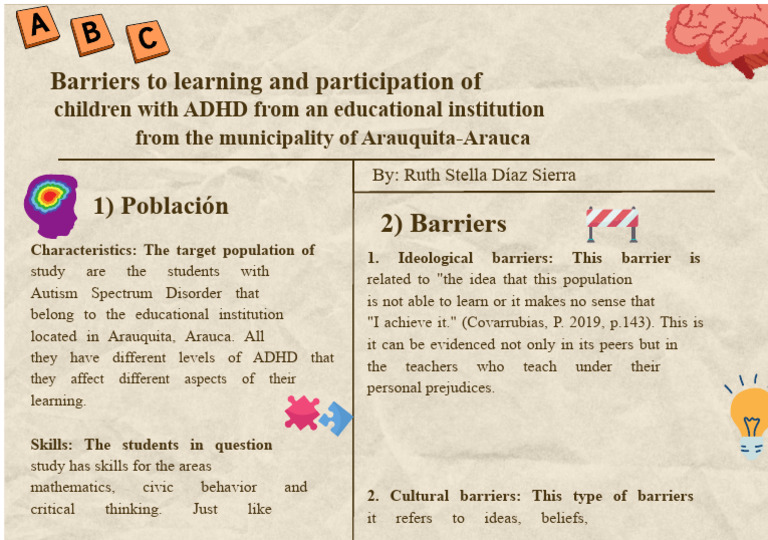 ADHD Learning Barriers in Arauquita | PDF