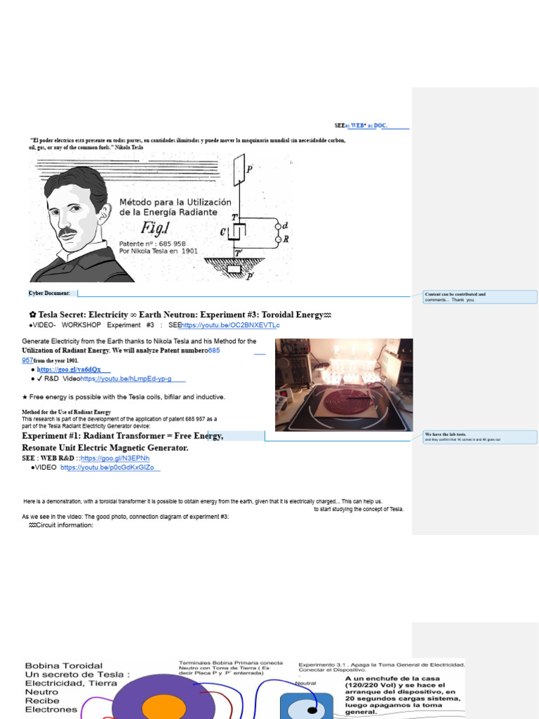 _ Tesla Secret_ Electricity ∞ Earth Neutron_ Toroidal Energy ♒ | PDF ...