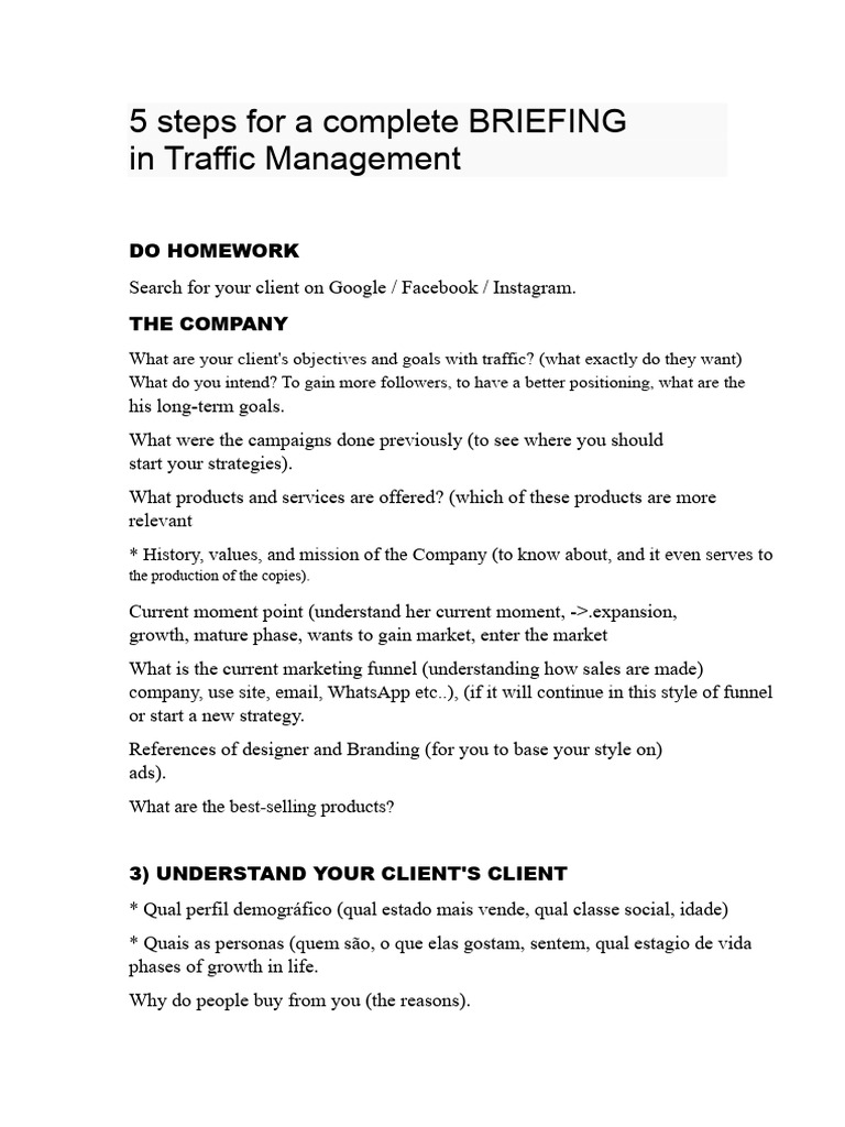 5 Steps for Effective Traffic Management | PDF
