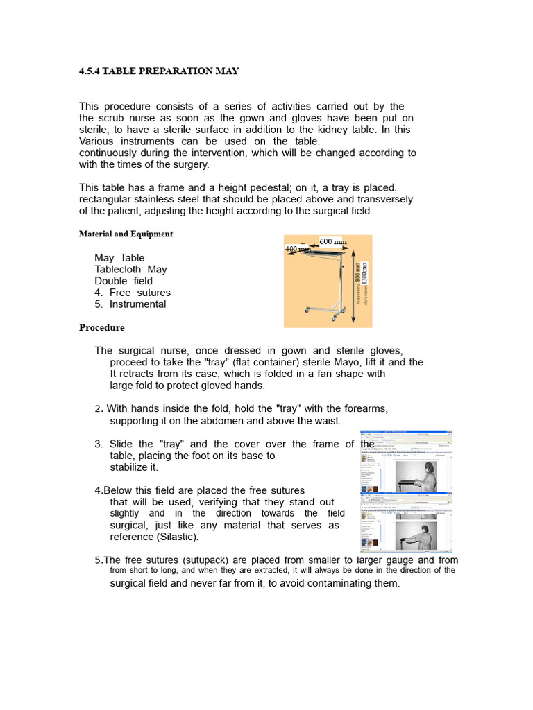 Preparation of The Kidney Table. | PDF | Clinical Medicine | Medical ...