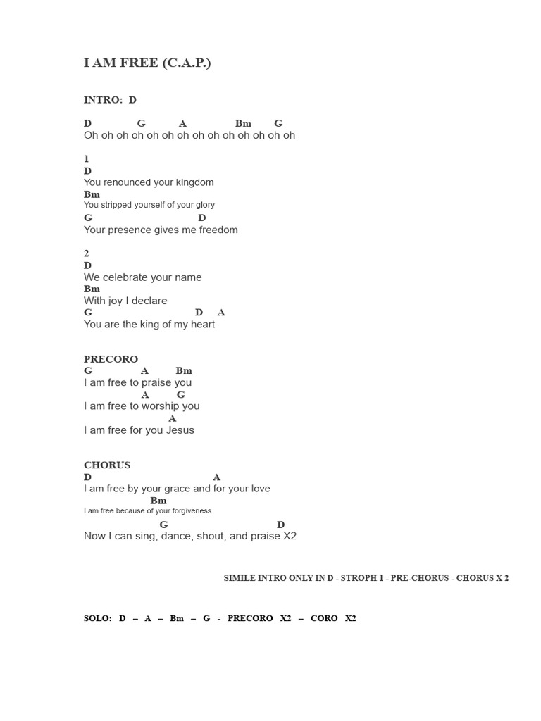 I Am Free | PDF