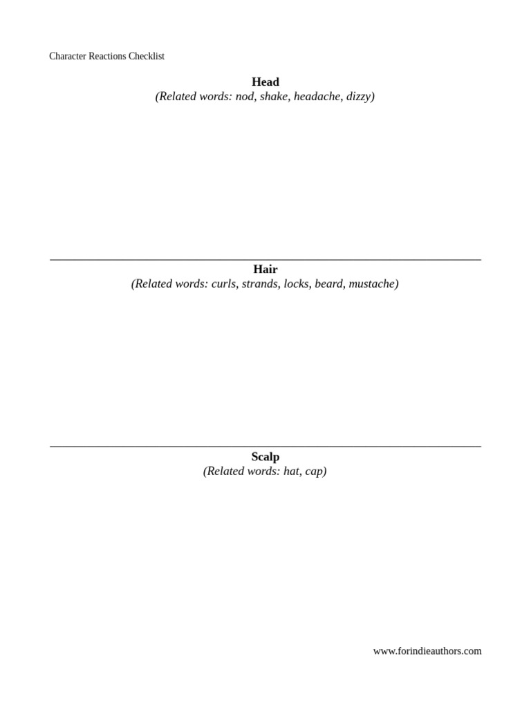 Character Reactions PDF | PDF