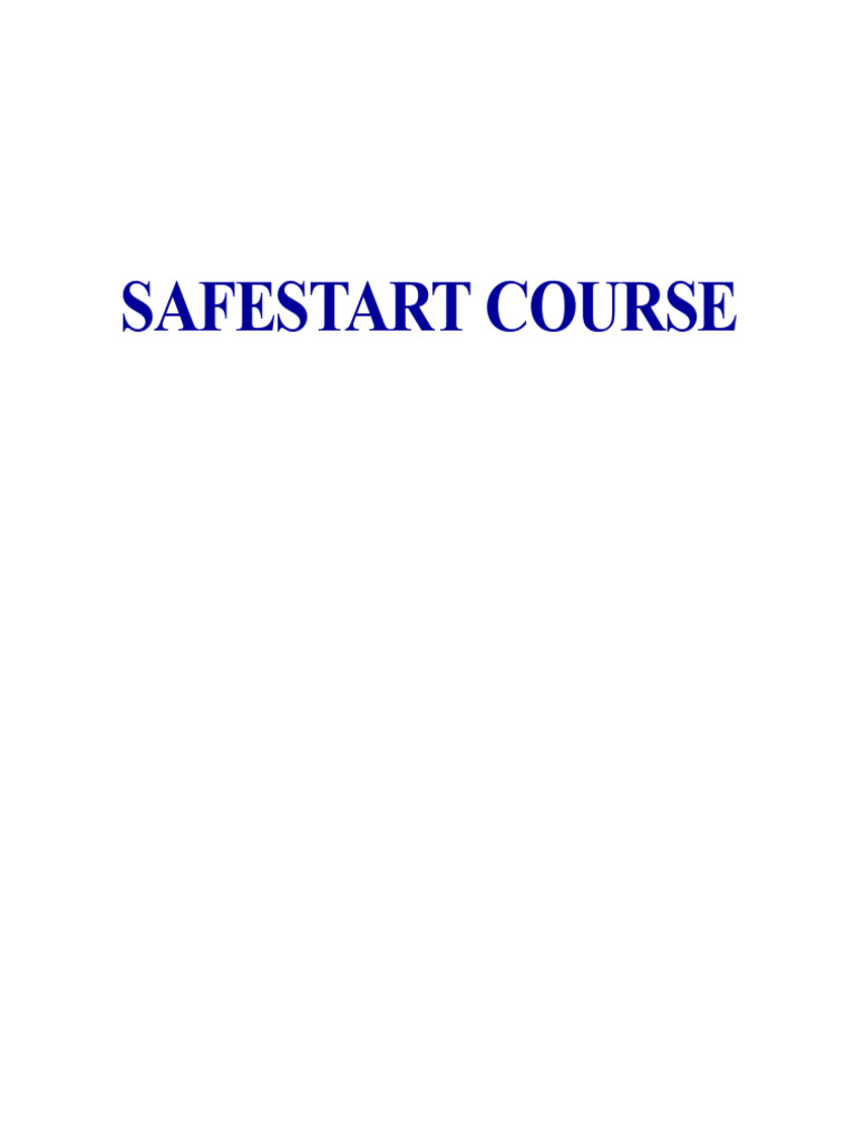 Safe Start | PDF