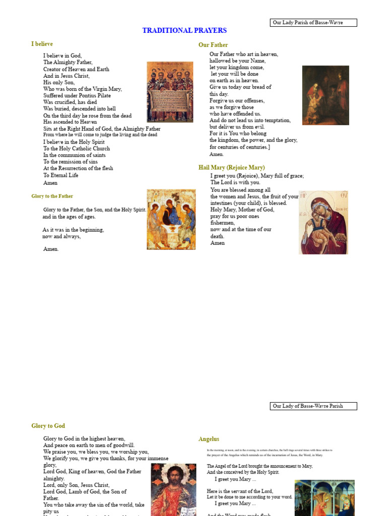 9 Catholic prayers | PDF | God The Father | Mary, Mother Of Jesus