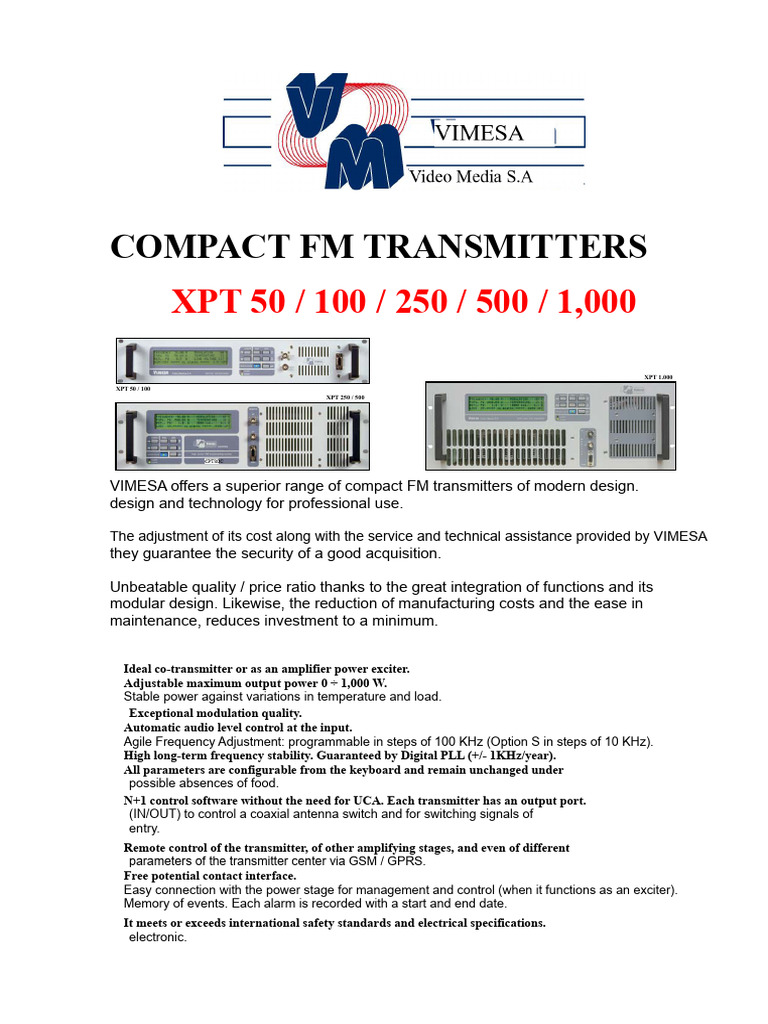 I saw Mesa Catalog Ot Xfm Compact Os | PDF | Frequency Modulation ...