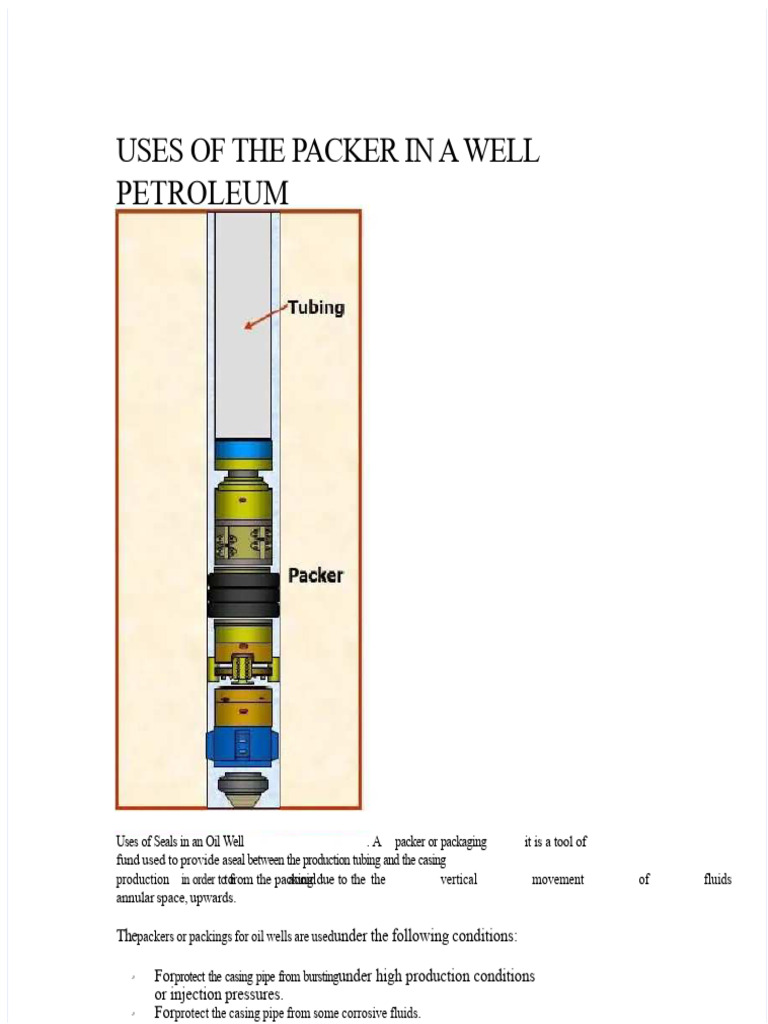 Packer Uses and Types in Oil Wells | PDF | Pipe (Fluid Conveyance ...