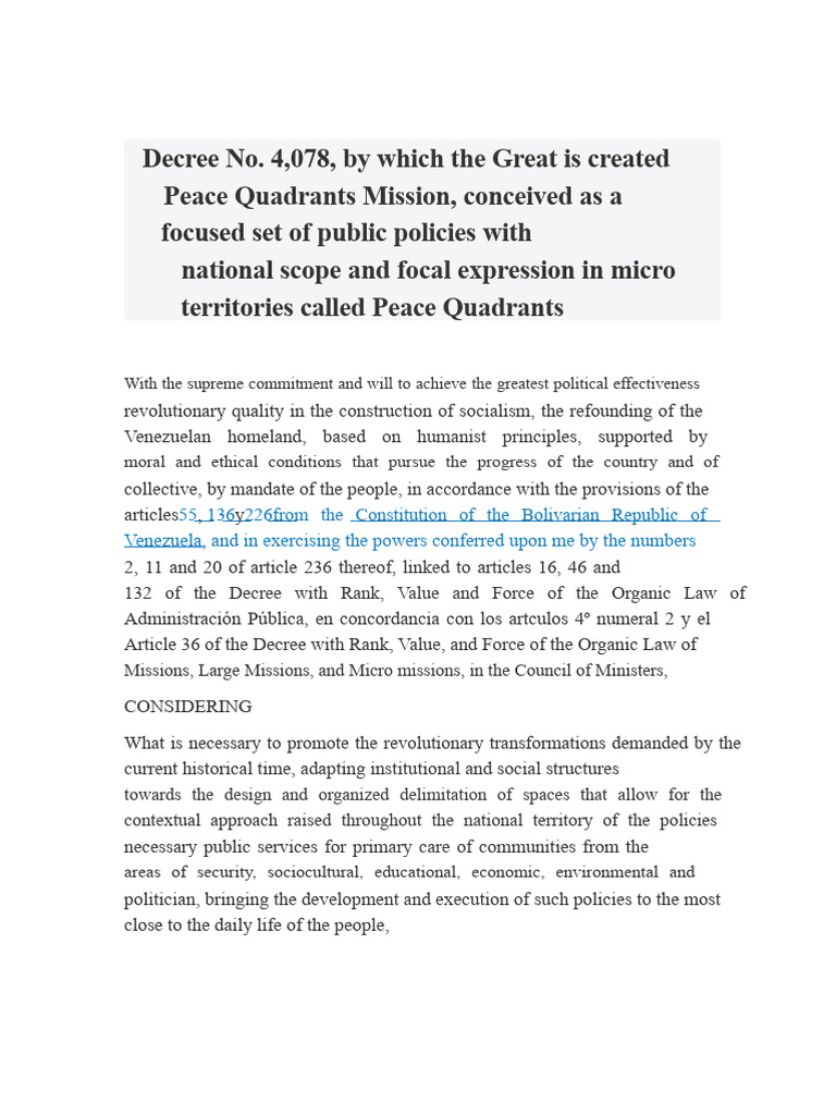 Decree and Resolutions of The GMCP and Preventive Front | PDF | Policy ...