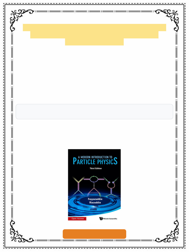 A Modern Introduction to Particle Physics Fayyazuddin & Riazuddin ebook ...