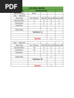 Housekeeping Daily Attendance Sheet | PDF
