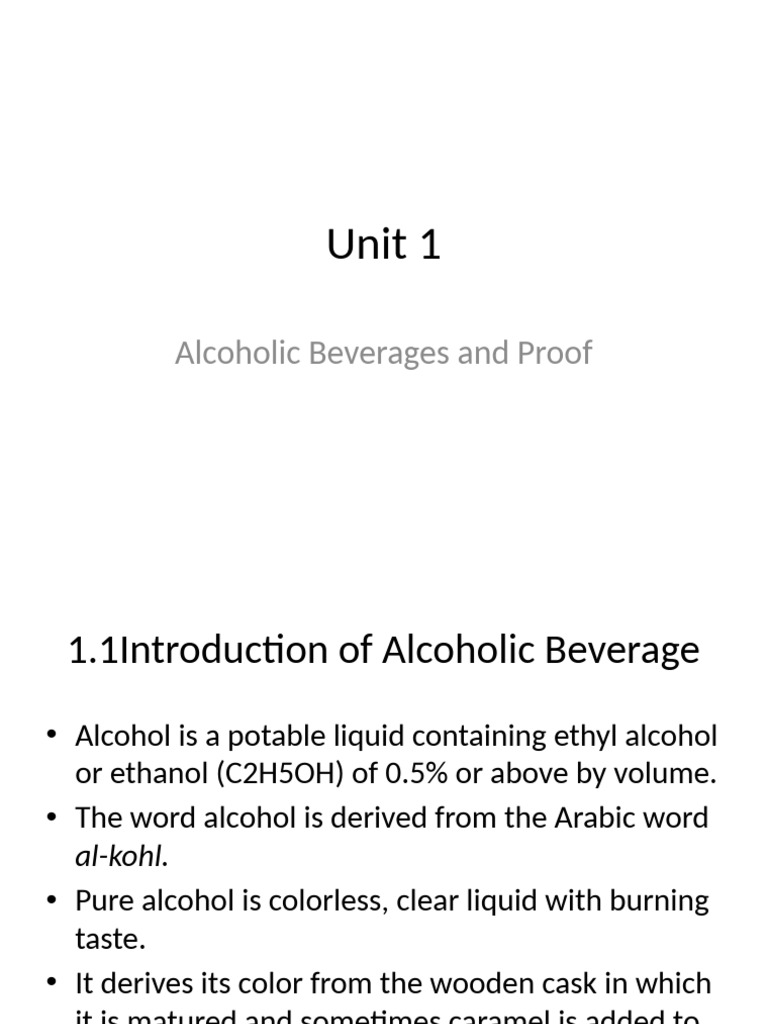 Alcoholic Beverages: Production Methods | PDF | Whisky | Alcoholic ...