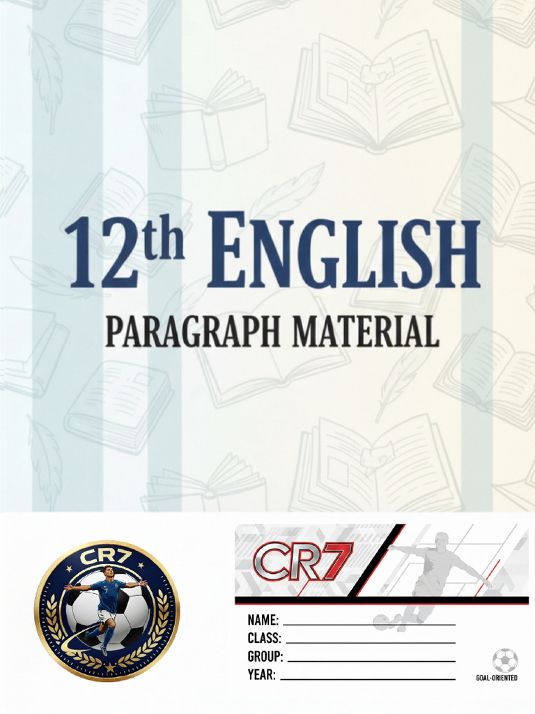 12th English - Paragraph Study Material - PDF Download | PDF