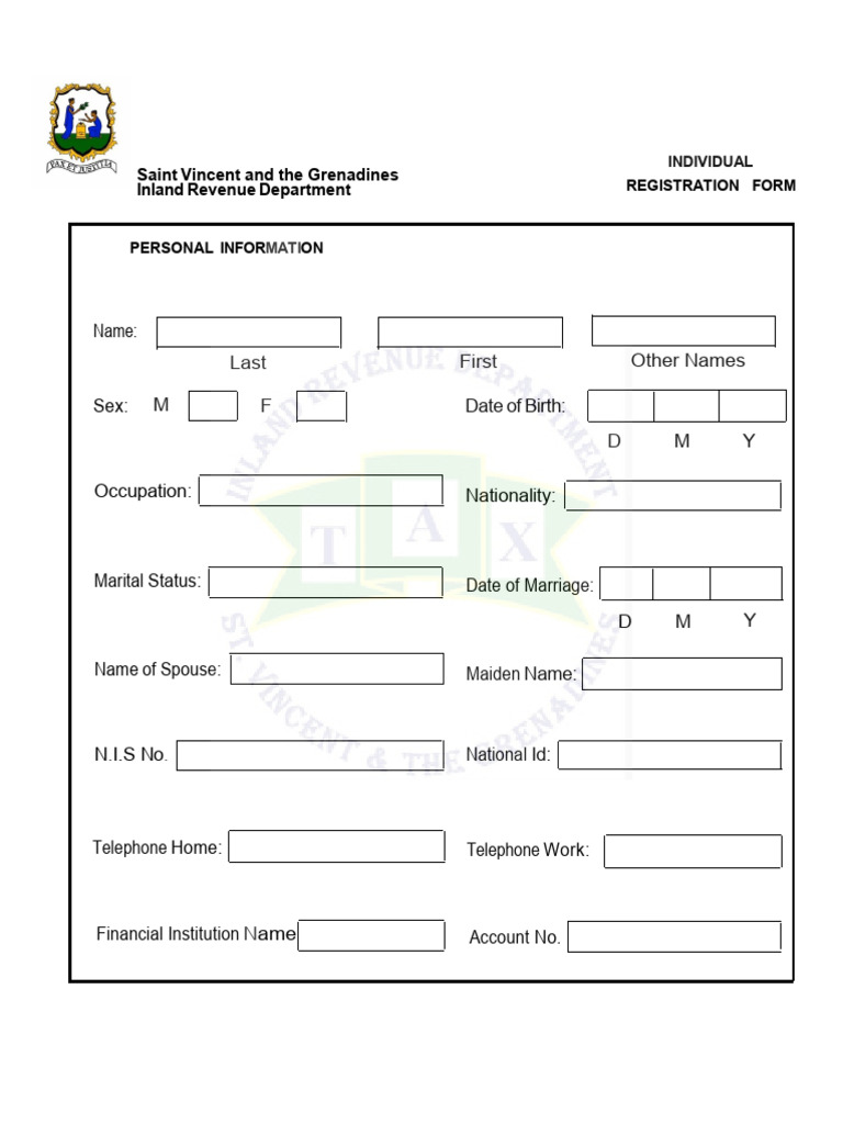 Individual Registration Form | PDF