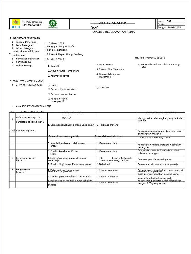 Jsa Minyak Trafo | PDF