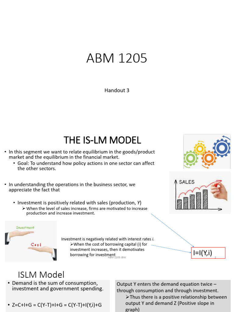 Understanding the IS-LM Model Dynamics | PDF | Economic Equilibrium ...