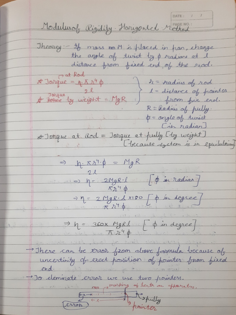 Torsional Rigidity Experiment Guide | PDF