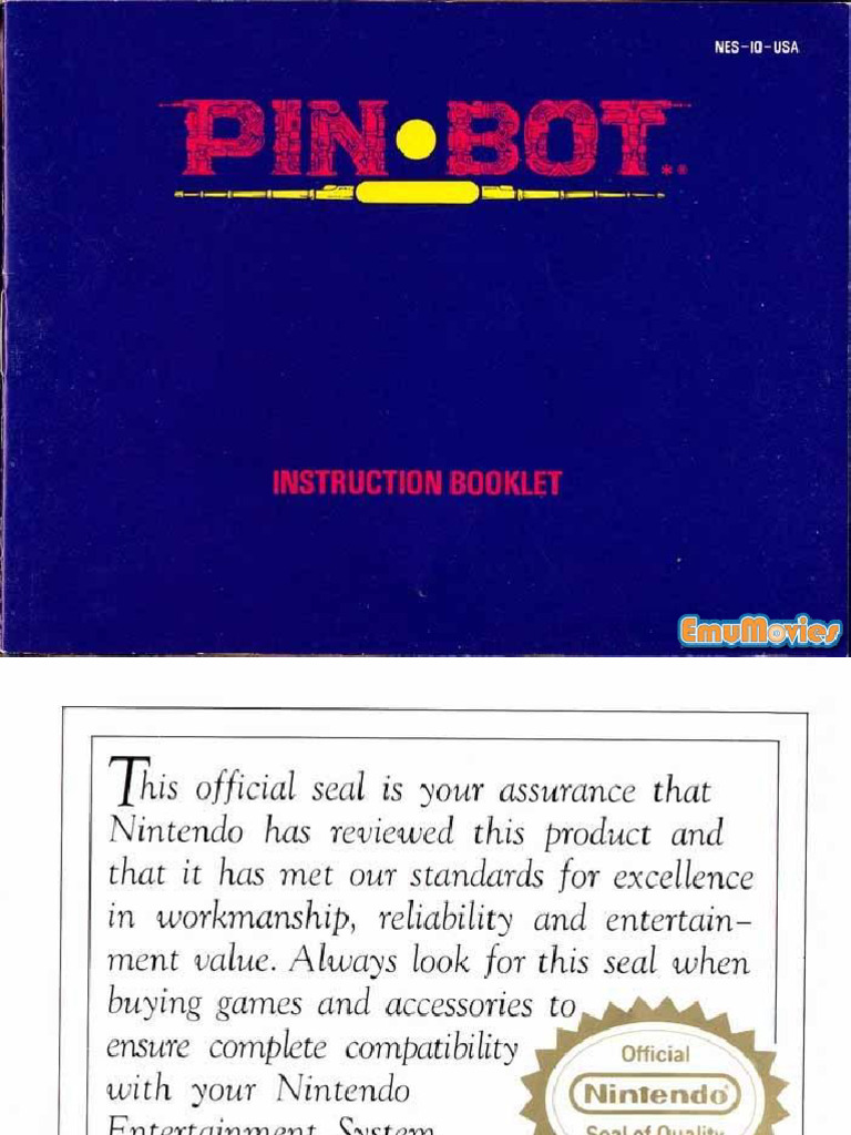 Pin Bot (E) [!]-Manual | PDF