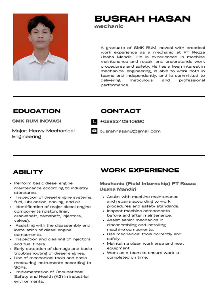 CV Busrah | PDF