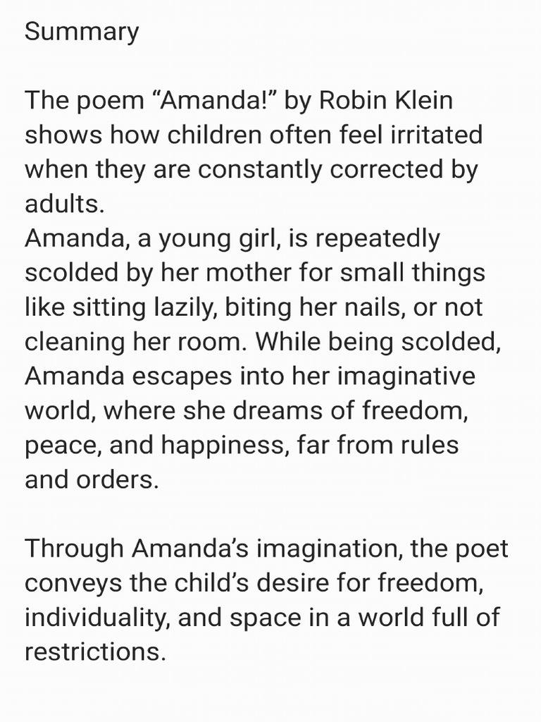 Amanda | PDF
