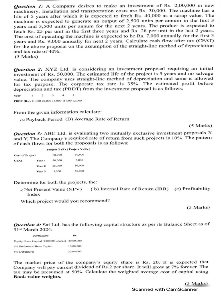 Sample FM Practical Paper | PDF