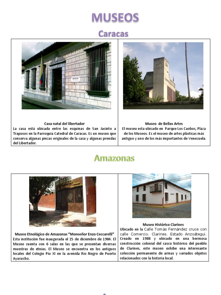 Album de Museos | PDF | Museo | Venezuela
