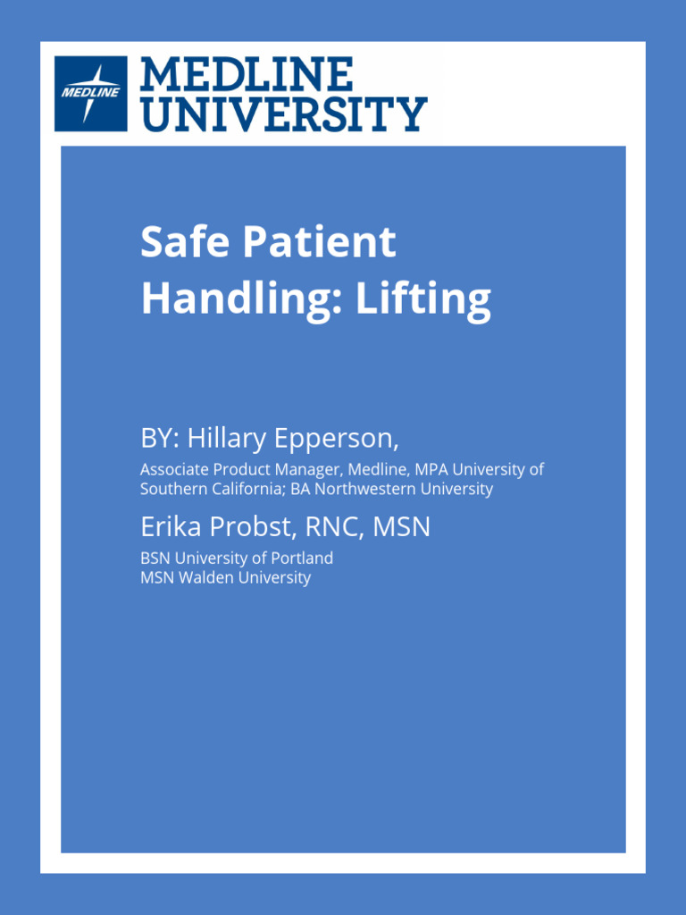 Safe Patient Handling: Lifting Course | PDF | Nursing | Occupational ...