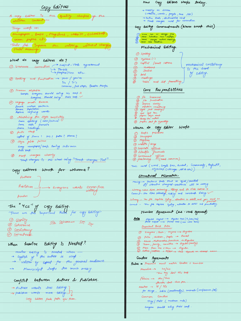 Editing Skills in English | PDF