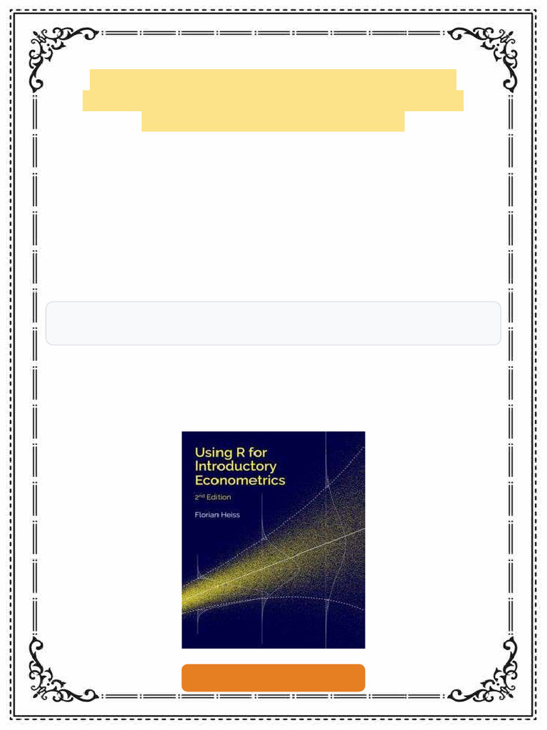 Using R for Introductory Econometrics 2nd Edition Florian Heiss eBook ...