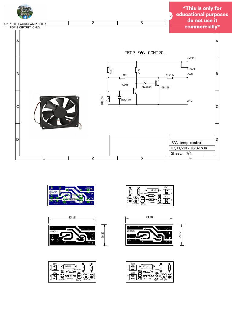 NEODIN Electronics FAN Control Circuit | PDF