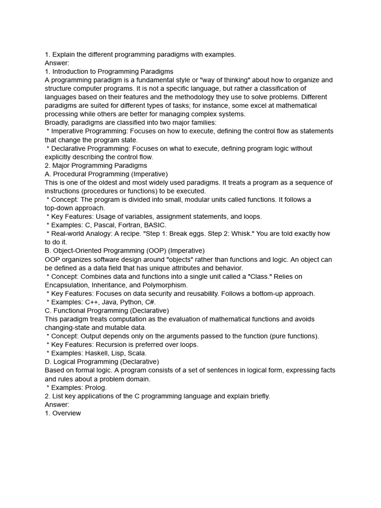 C PROGRAM | PDF | Programming Paradigms | Object Oriented Programming