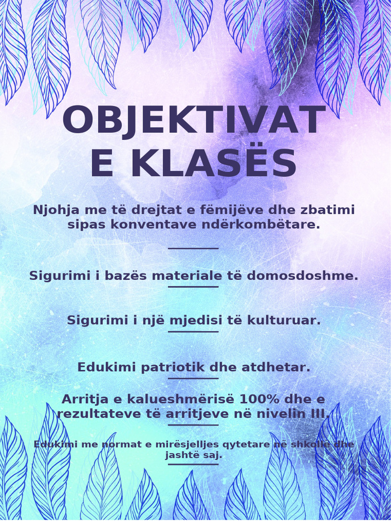Objektivat e Klases | PDF