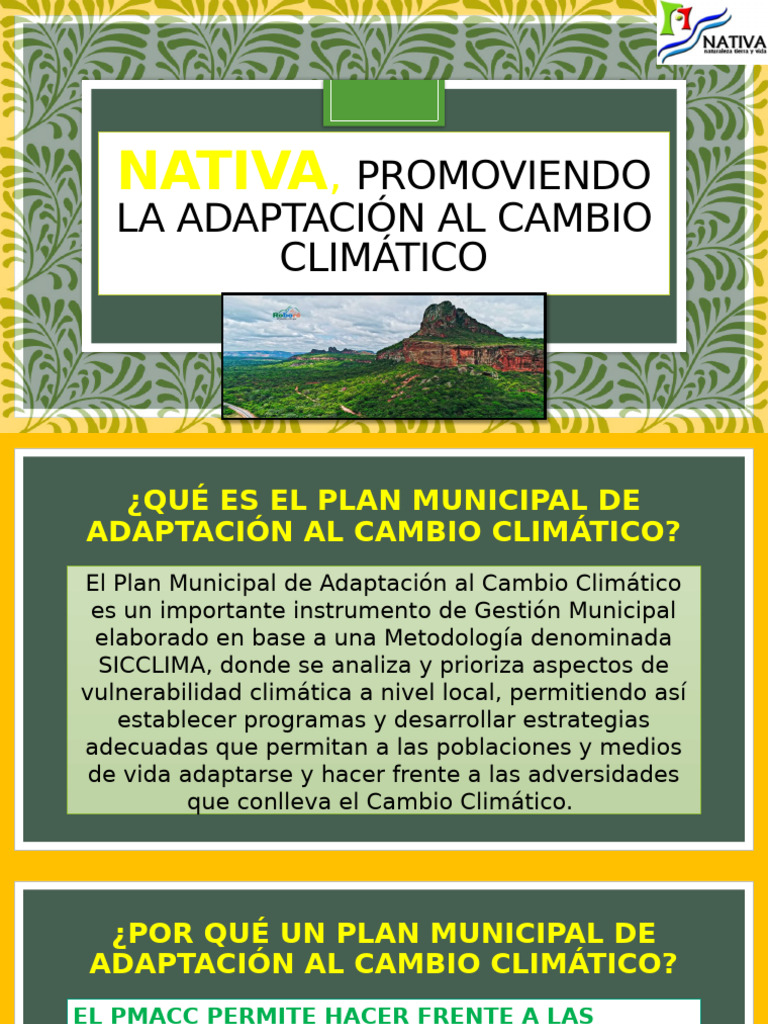 Adaptacion Al Cambio Climatico de Nativa | PDF | Residuos | Degradación ...
