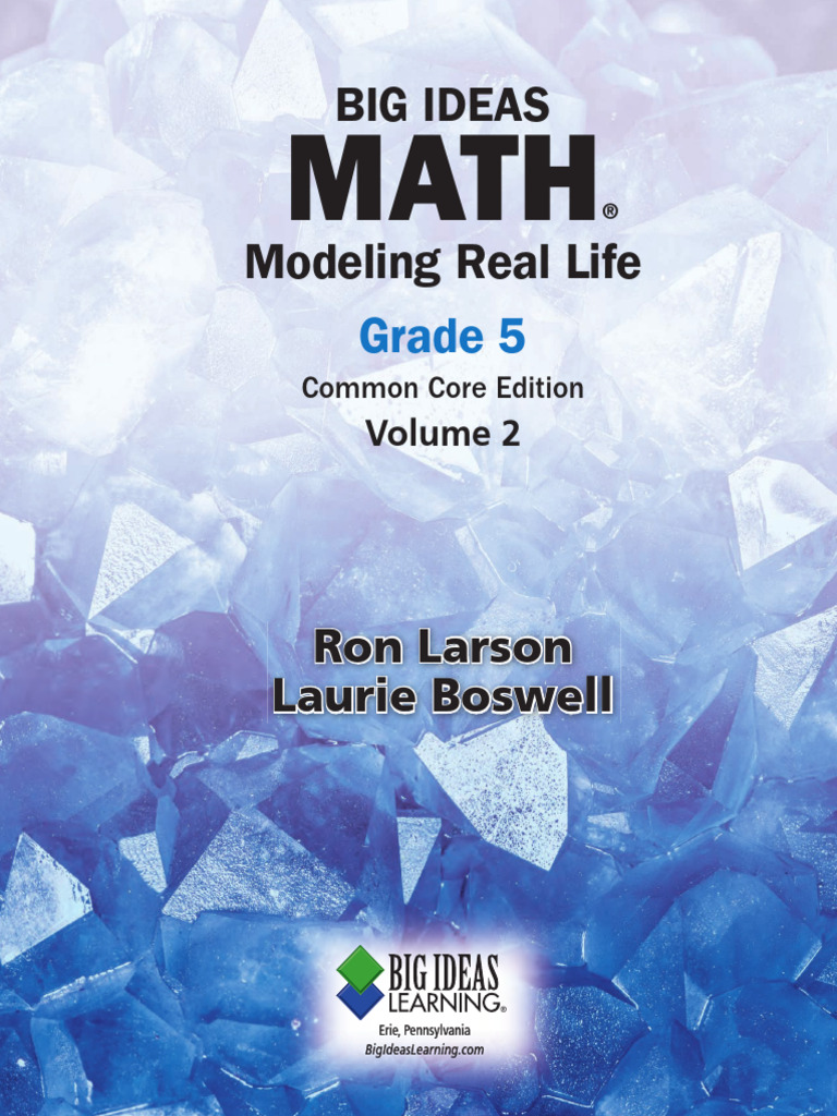 Big Ideas Math: Grade 5 Volume 2 Guide | PDF | Multiplication | Reason