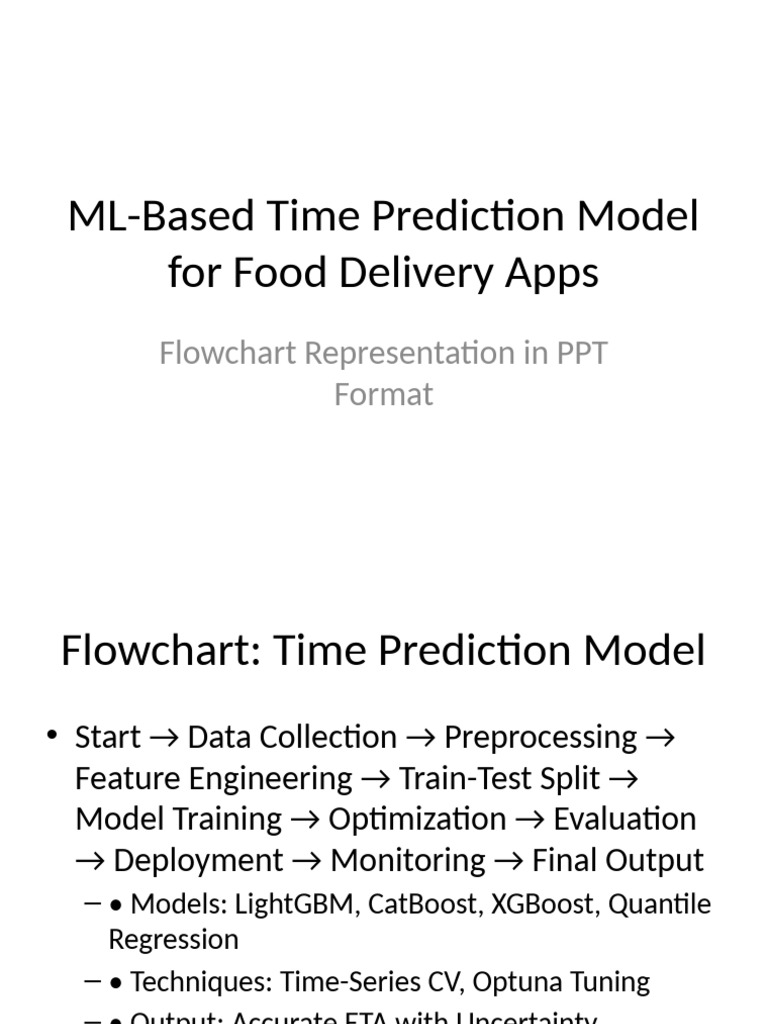 Flowchart Time Prediction Model | PDF