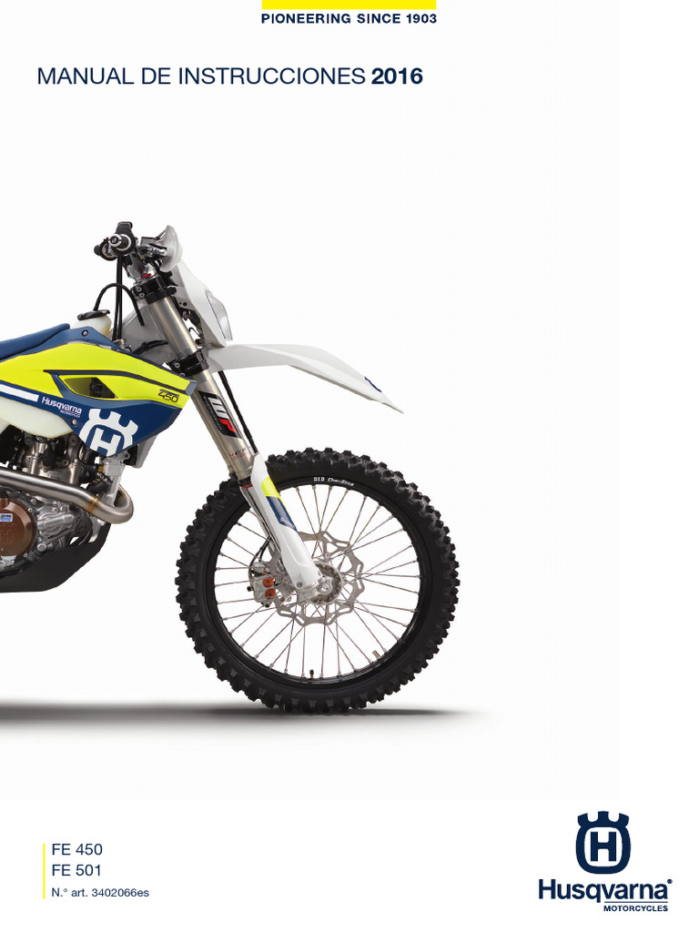 Husqvarna FE 450 2016-1 | PDF | Tecnología de vehículos