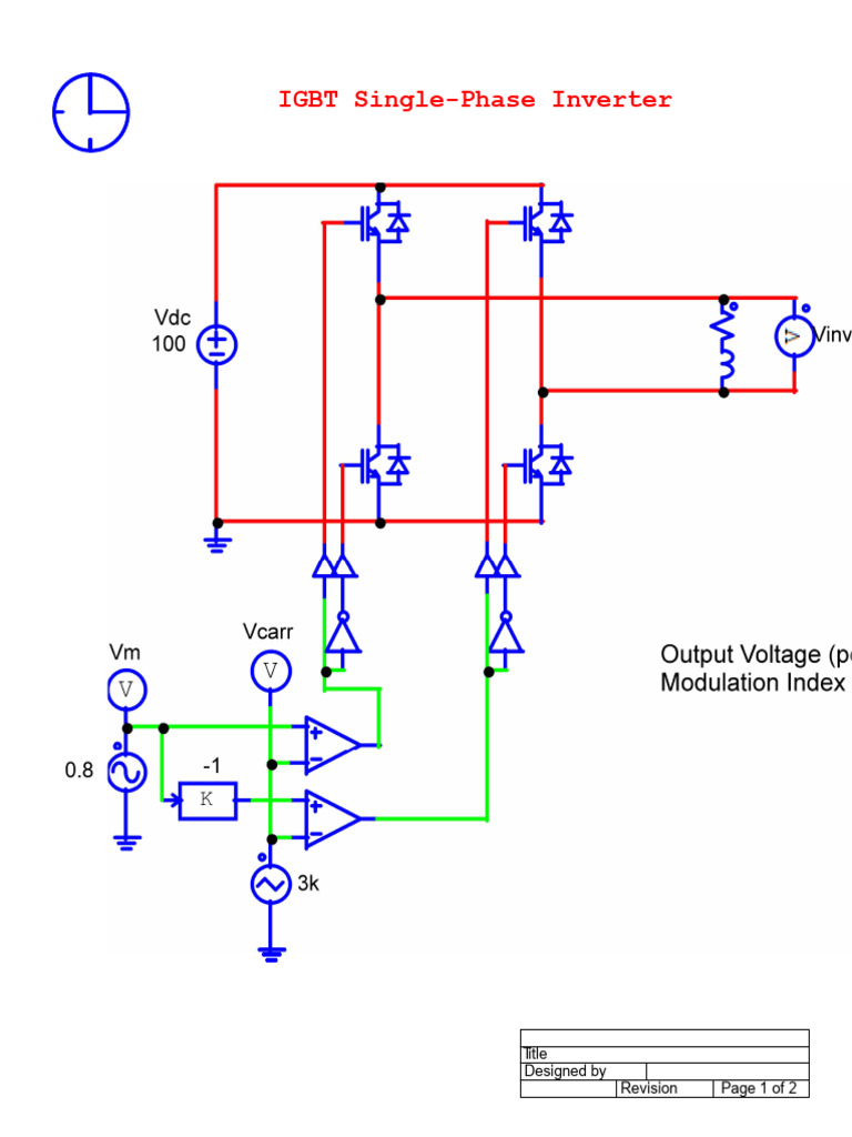 IGBT Single-Phase Inverter Specs | PDF
