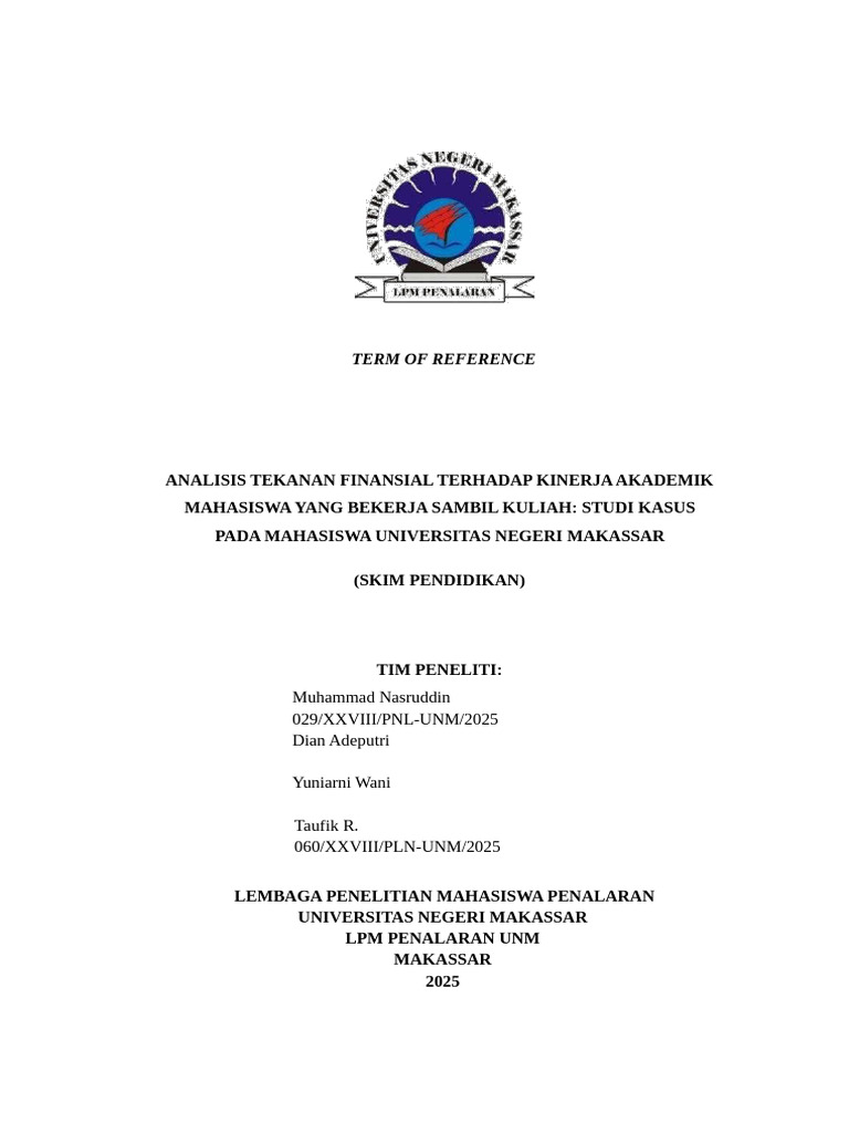 Term of Reference (1) | PDF
