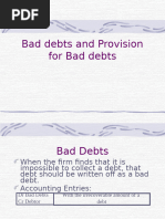 Provision for Bad Debts Explained | PDF | Debtor | Bad Debt