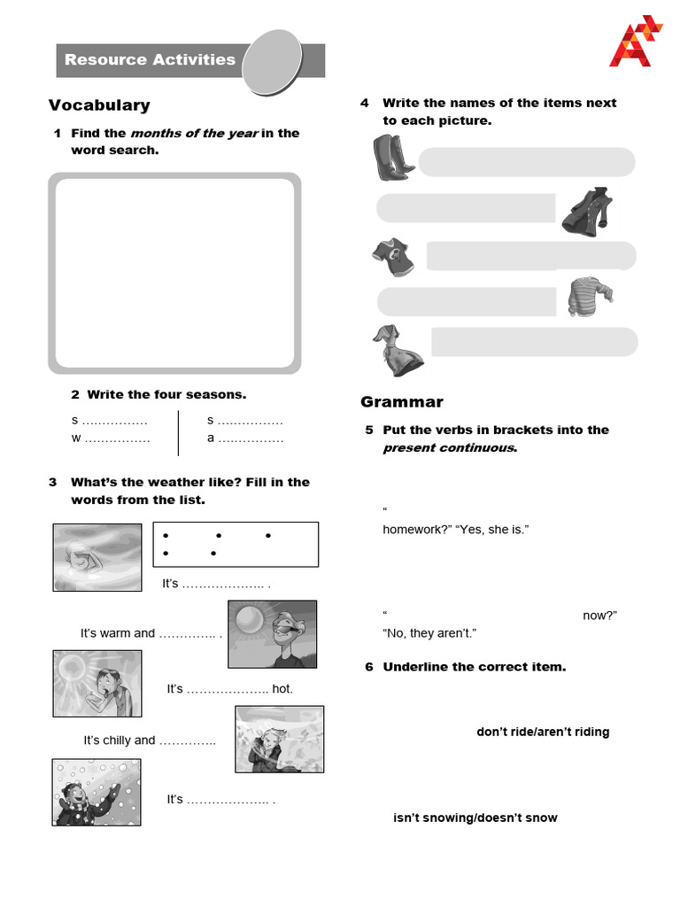 1_SPARK 1 Resource Activities 6 + Key_B | PDF | Dress Codes | Fashion