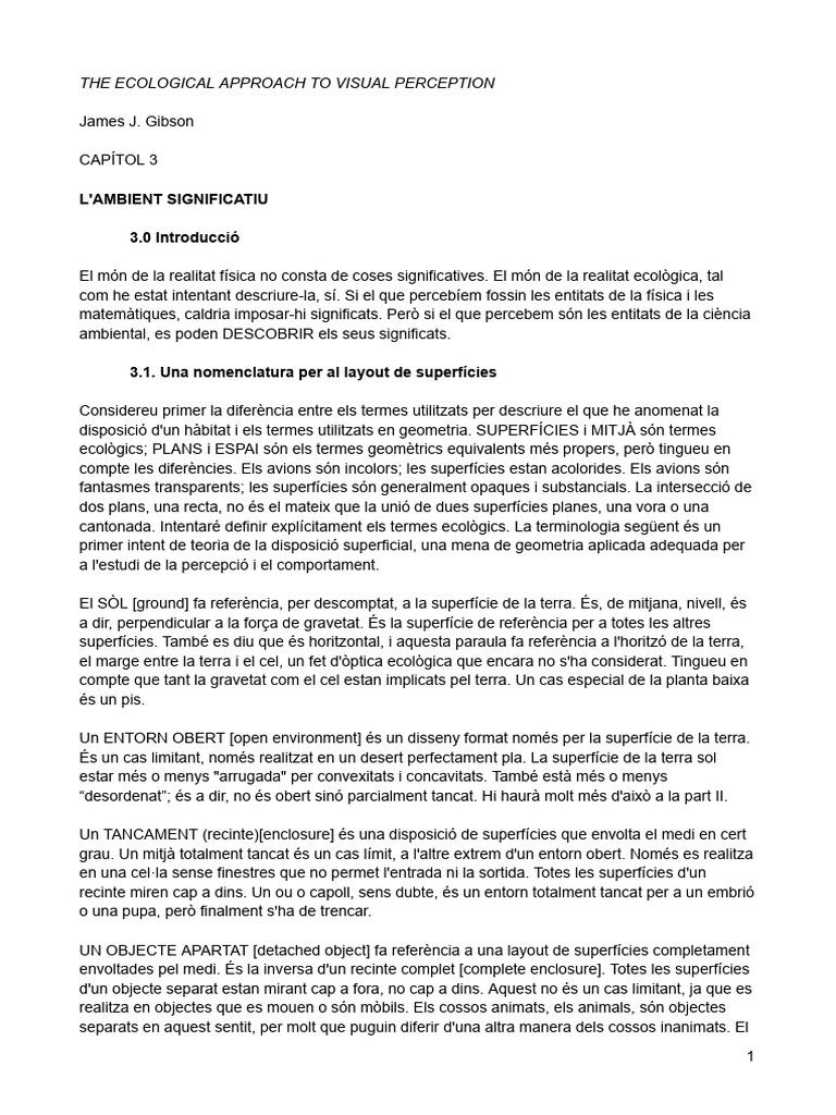 L'ambient Significatiu | PDF
