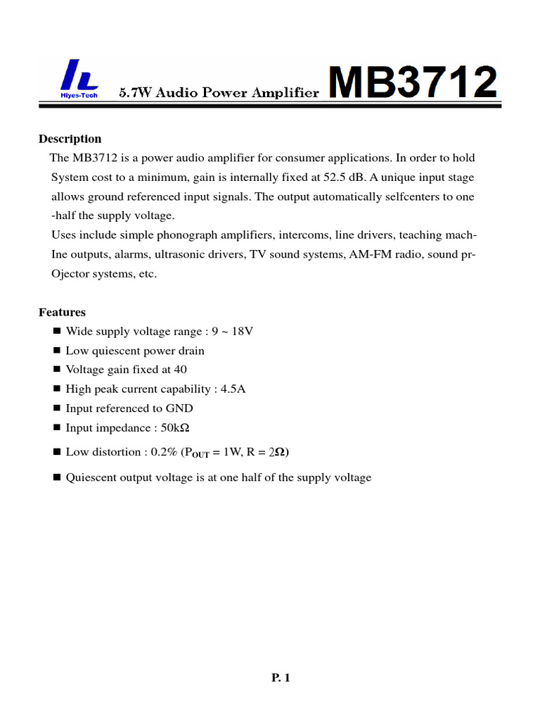 MB3712 | PDF