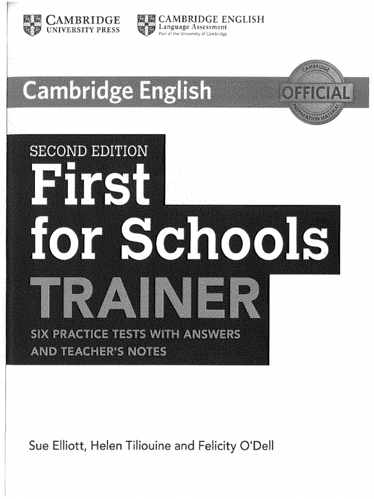 First For Schools Trainer 1 | PDF