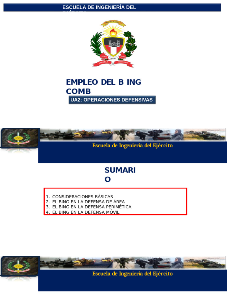 UA2 Operaciones Defensivas | PDF | Militar | Ingeniería
