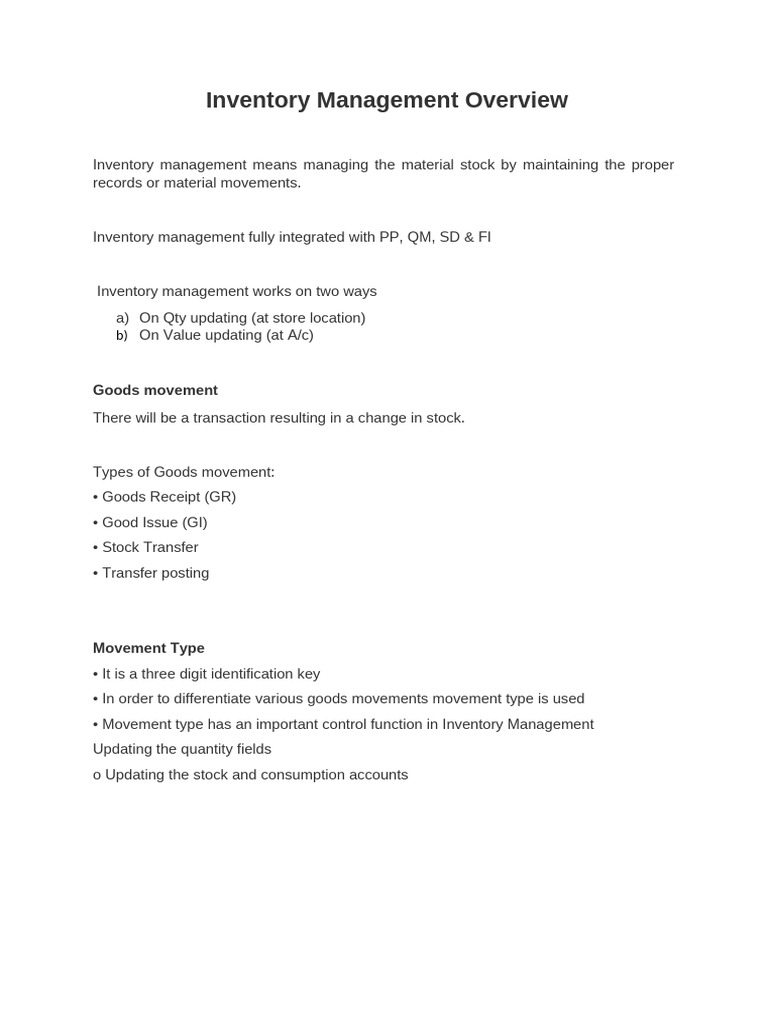 Inventory Management Essentials Guide | PDF | Inventory | Business ...
