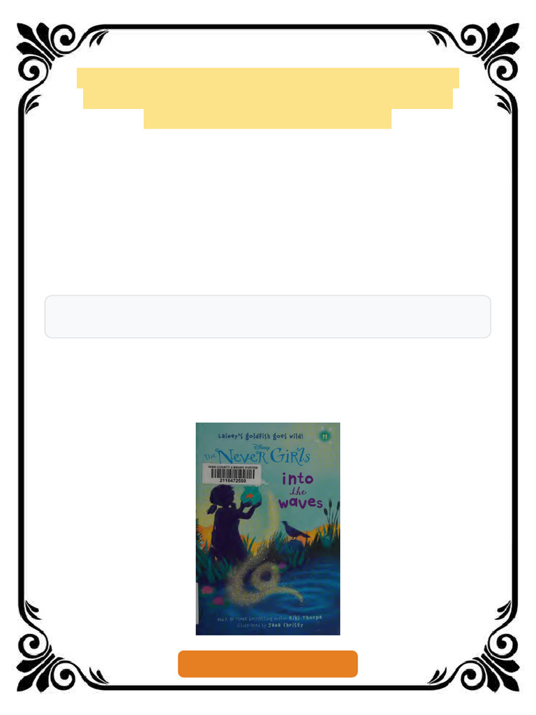 Never Girls 11 Into the Waves Disney The Never Girls 1st Edition Kiki ...