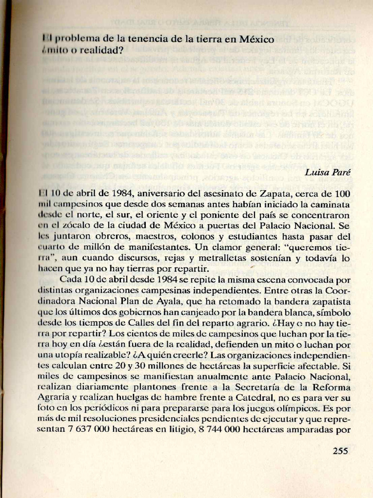 10_El Problema de La Tenencia de La Tierra en Mexico | PDF