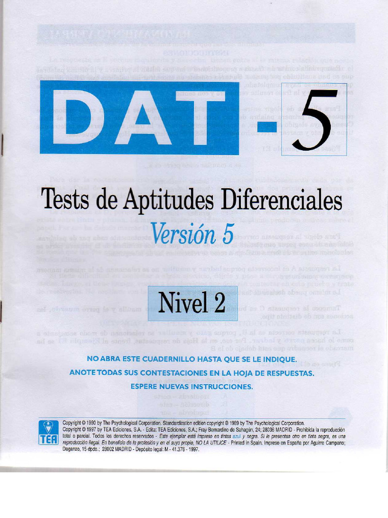 DAT 5 Nivel 2 | PDF