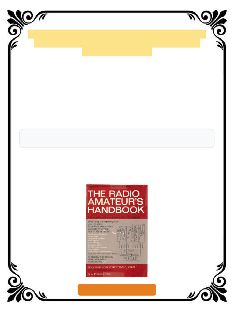 The Radio Amateur s Hand Book 15th revised Edition A. Frederick Collins ...