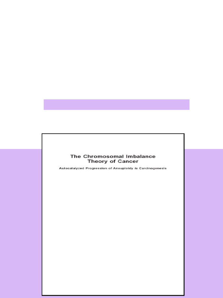 (Ebook) The Chromosomal Imbalance Theory of Cancer : The Autocatalyzed ...