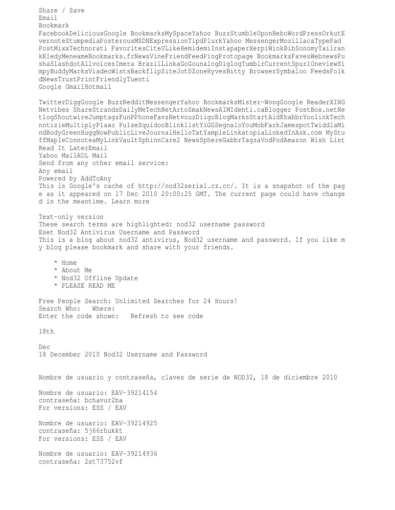 Eset Username and Password | PDF | Antivirus Software | Spyware